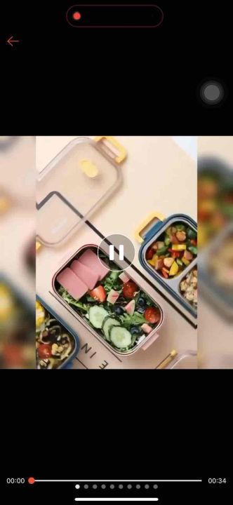 【K-Home】Tupperware Lunch Box 304 Stainless Steel Airtight Bento Bekas ...