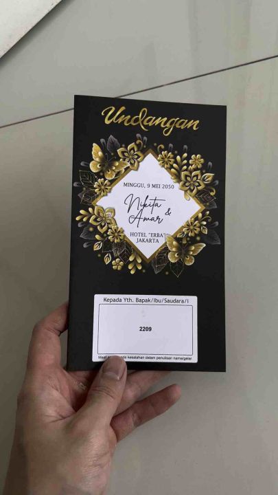 Blangko Undangan Kosong Pernikahan Erba Kartu BLANKO Simple 2209 (5 ...