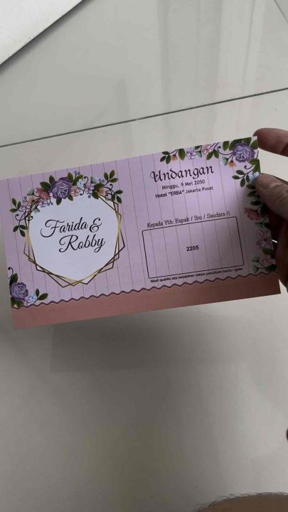 Blangko Undangan Kosong Pernikahan Erba Kartu BLANKO Simple 2205 (5 ...