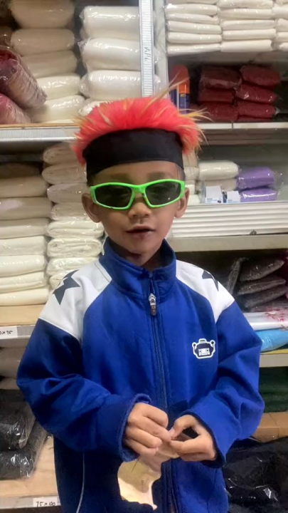 Topi Rambut Anak Viral Spesial/ Topi Bulu Rambut Cosplayer Gradasi Anak ...