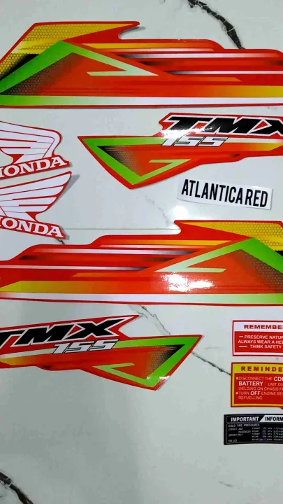 TMX 155 ATLANTICA RED DECALS | Lazada PH