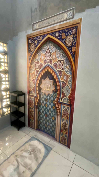 Stiker Wallpaper Mihrab tempat ibadah ruang sholat – Dekorasi Dinding ...