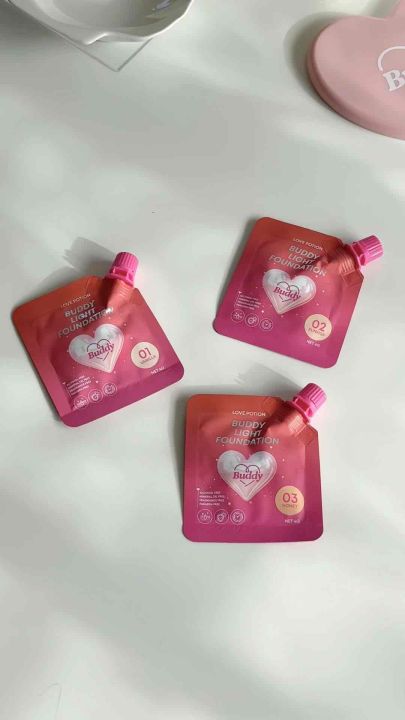 รองพื้น Buddy Light Foundation (3ซอง) | Lazada.co.th