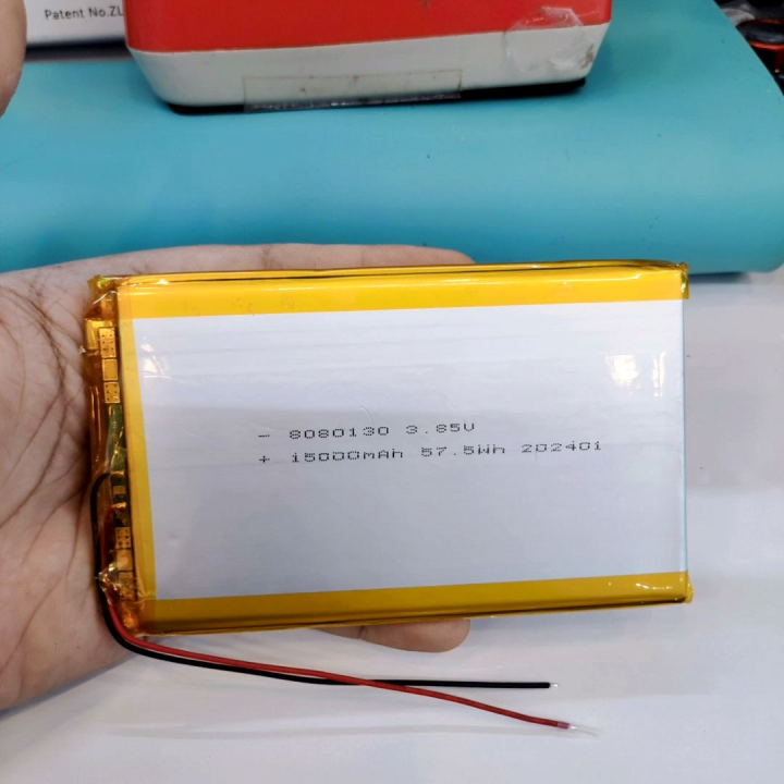 3.7v 15000mah 8080130 Li-Po li ionแบตเตอรี่เซลล์สำหรับMp3 MP4 กล้องติด ...