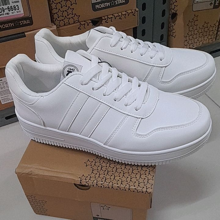 Sepatu Bata Wanita Pria Putih Sneakers North Star Putih Unisex | Lazada ...