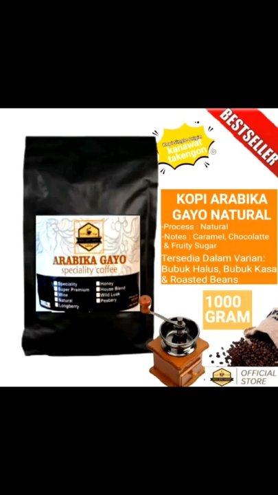 KOPI ARABIKA ACEH GAYO NATURAL 500gram ASLI ORIGINAL roastbean/bubuk ...