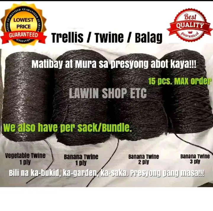 Trellises Balag Banana Twine or Vegetable Twine 1 Ply / 2 ply / 3 ply ...