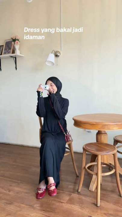 Mia Knit Dress By Lanrestore - Basic Dress - Gamis Jumbo Murah | Lazada ...