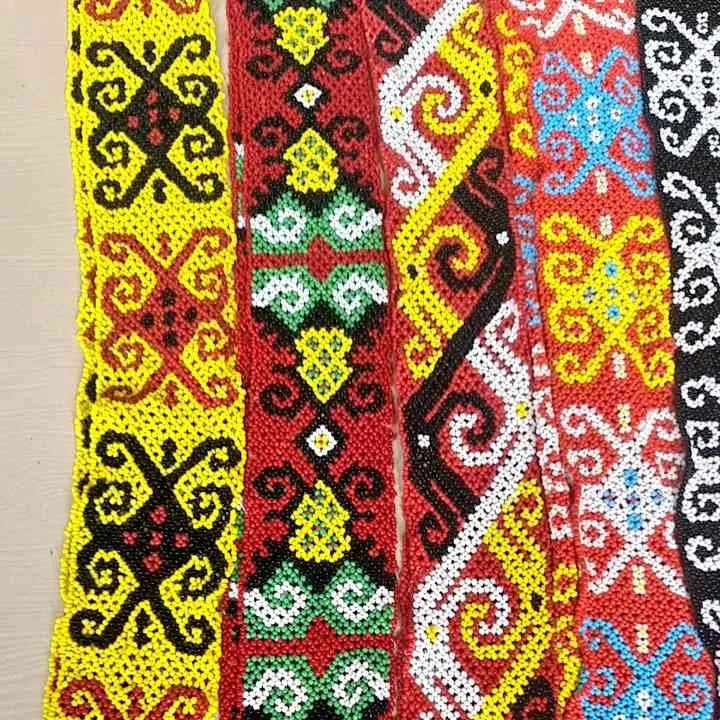 syal manik dayak kalimantan panjang 1.5 cm motif khas kalimantan ...