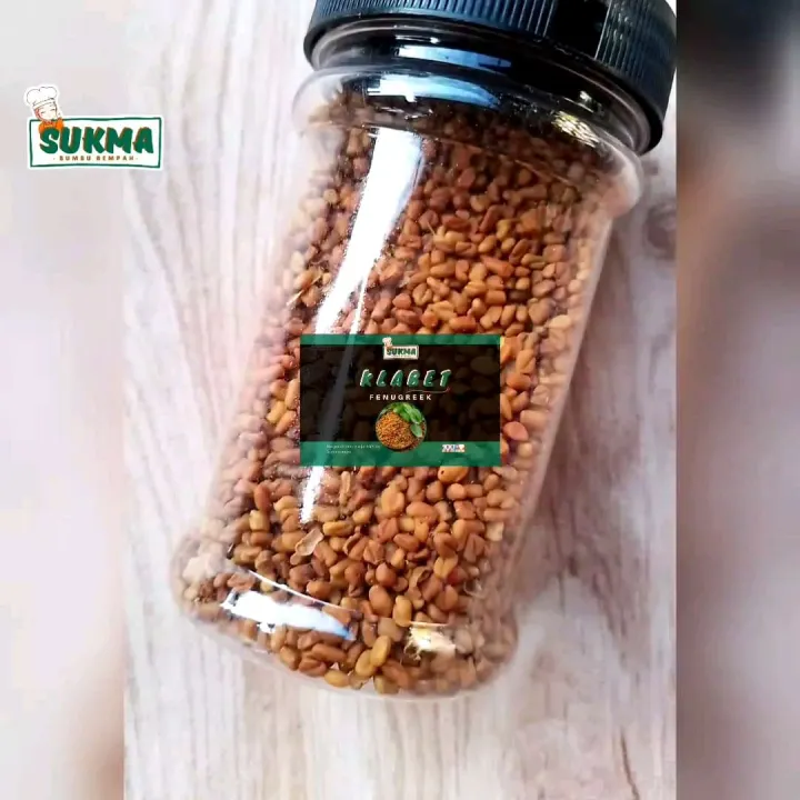 Biji Klabet Halba Asli 100gram - Hulbah Fenugreek Seeds - Rempah Herbal ...