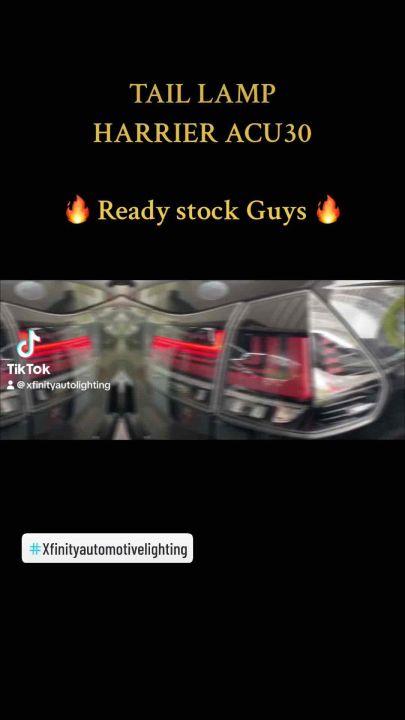 TOYOTA HARRIER ACU30 / LEXUS RX RX350 (2005-2012) DYNAMIC TAIL LAMP ...