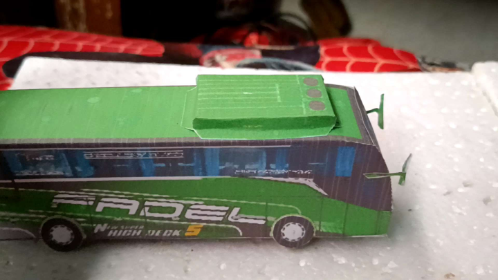 bus papercraft,bahan membuat mainan bus, mainan anak,bahan kertas 80 ...