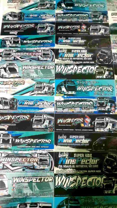 Stiker bus winspector original 1 lembar isi 45 pcs | Lazada Indonesia