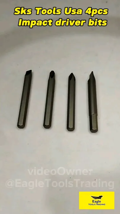 S-Ks Tools USA Impact Driver Bits | 4 pcs Impact Bit Set | 5/16 inch x ...
