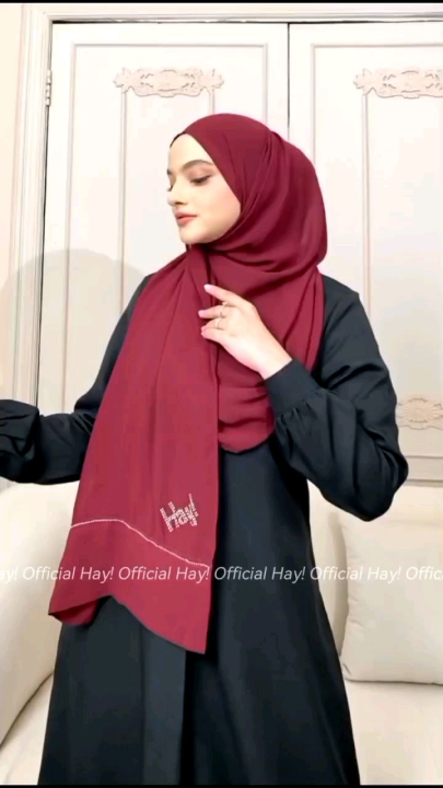 Pashmina Hijab EXCLUSIVE YUMNA Sifon Arab by Hay! | Lazada Indonesia