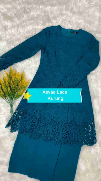 🌹BAJU KURUNG GIRL TEAL GREEN🌹 Koleksi Design Baju Kurung Lace Kanak ...