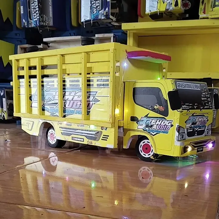 truk oleng brewog audio bahan full kayu ukuran jumbo p 55cm pintu belkang bisa dibuka full ...