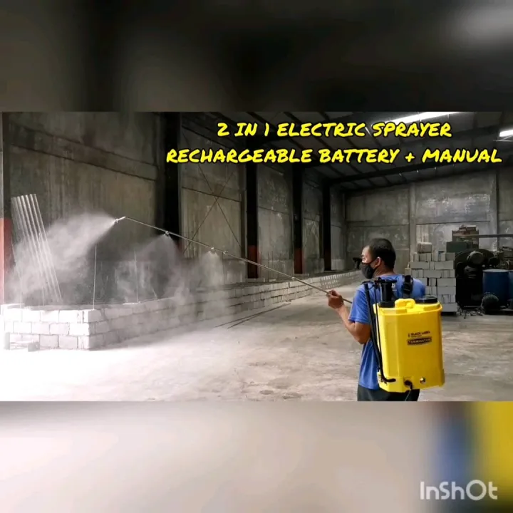 [JAPAN TERMINATOR] Knapsack Sprayer 16L Rechargeable Battery Manual ...