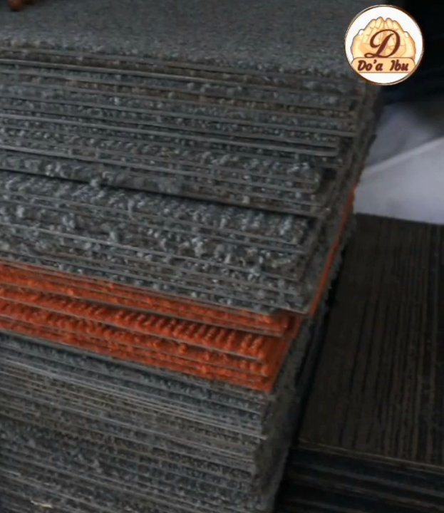 KARPET TILE || RUANG TAMU | UK 60x60 CM | LOBBY || KANTOR | WARNA HITAM ...