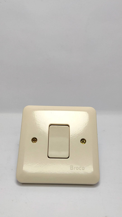 BROCO IB Sakelar Engkel Tanam CREAM NEW GEE 6621U SINGLE SWITCH -TUNGGAL/SAKLAR ENGKEL TUNGGAL ...