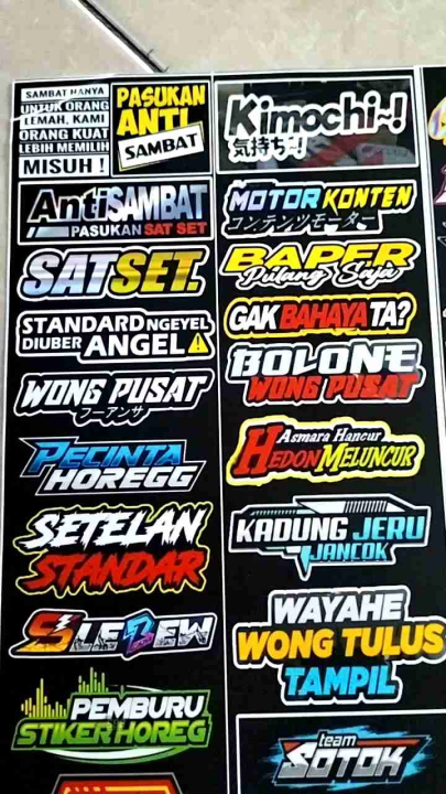STIKER KATA KATA | STIKER KATA KATA VIRAL | STIKER PACK | STIKER 1 ...