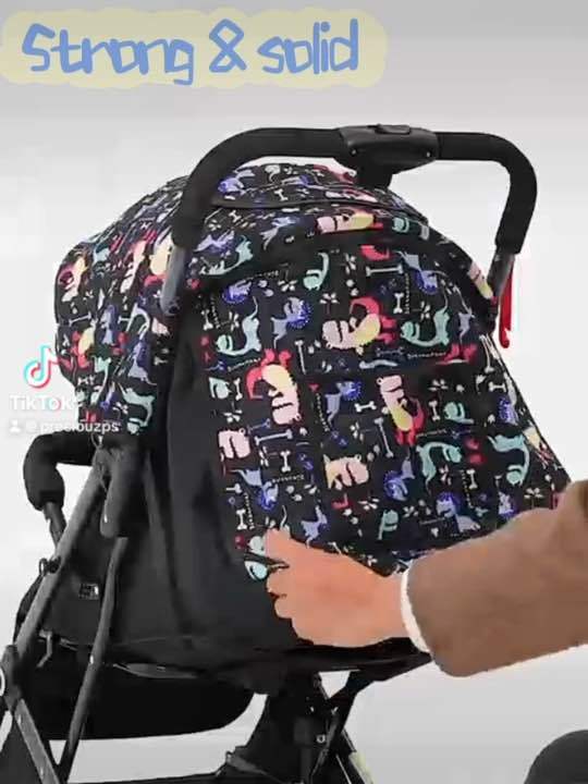 (SG Ready) Baby stroller One Handed One-Step Fold Kids Travel Stroller ...