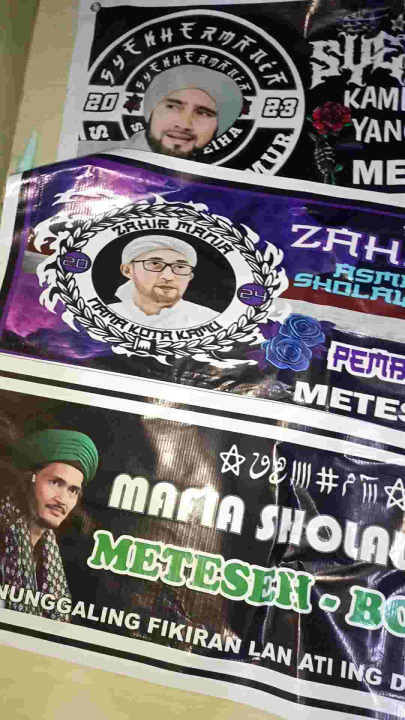 (Promo Beli 1 Dapat 3) Banner Spanduk Sholawat Zahir Mania, Mafia ...