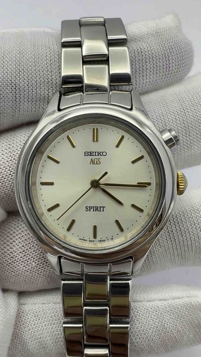 SEIKO AGS SPIRIT ระบบKINETIC ตัวเรือนสแตนเลส นาฬิกาผู้หญิง มือสองของแท้ | Lazada.co.th