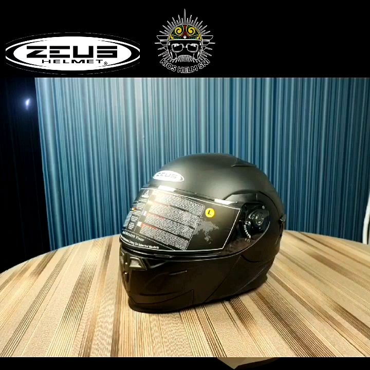 Zeus ZS 3020 Matt Black Helm Modular | Lazada Indonesia