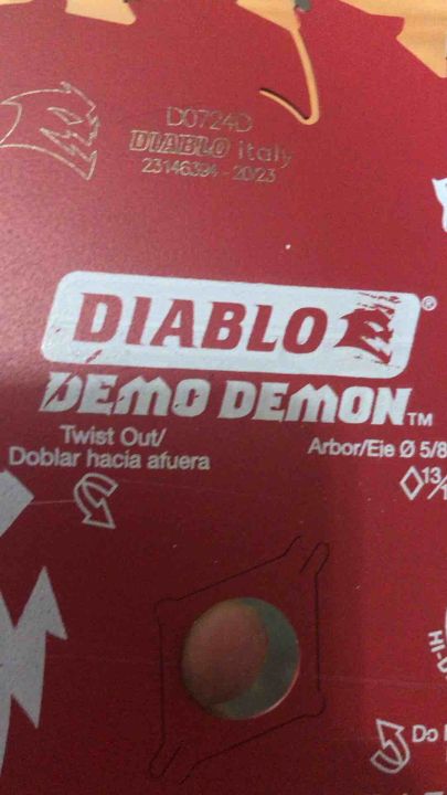 Diablo Demo Demon 7 1 4 In 24 Tooth Framing Demolition Circular Saw