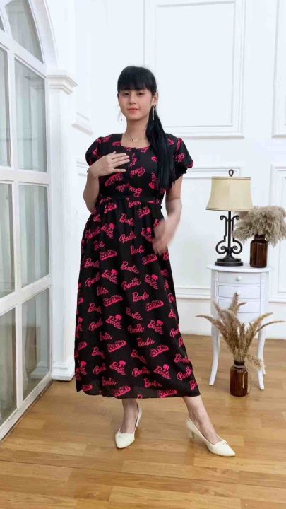 DRESS CHERRY DASTER BUSUI CHIBI TALI KANAN KIRI BUMIL | Lazada Indonesia