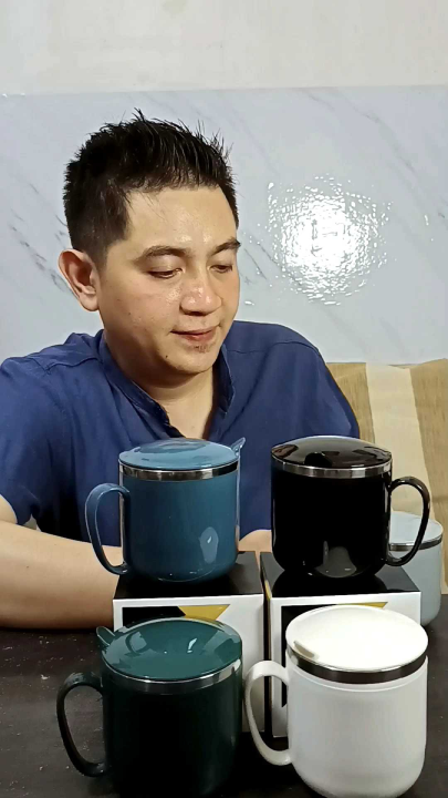 GELAS KOPI MUG STAINLESS STEEL AESTHETIC TAHAN PANAS DINGIN SUS 304 ...