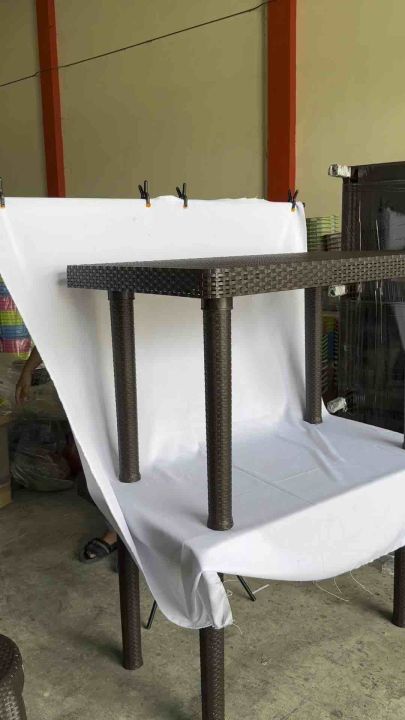 Jolly Plastic Weaved Rattan Anti Slip Easy to Assemble 6 Seater Dining ...