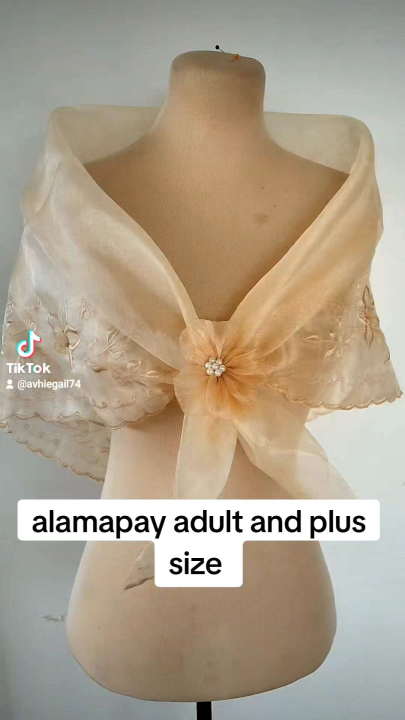 FILIPINIANA ALAMPAY W/HANDMADE FLOWER FOR BROOCH for graduation ...