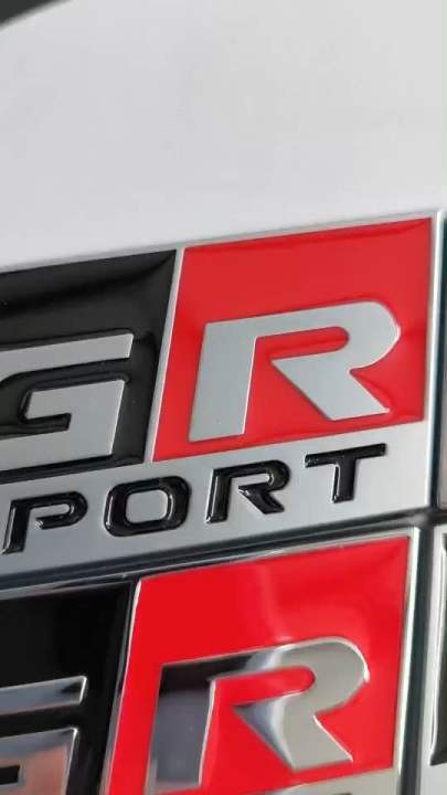 โลโก้ GR SPORT โตโยต้า GR SPORT LOGO งานโลหะ 7.70x3.75cm ตกแต่งพิเศษ ...