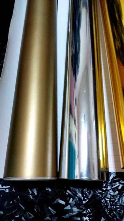 Glossy Silver/Gold/Matte Vinyl Wrap roll Sticker Decal sheet Film ,Self ...