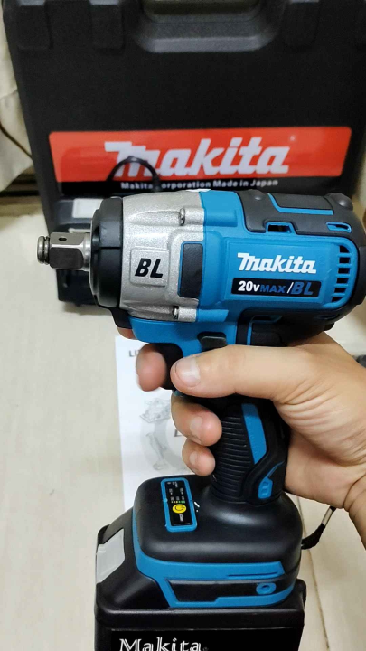 Máy siết bulong Makita 380Nm chân pin phổ thông không chổi than tặng ...