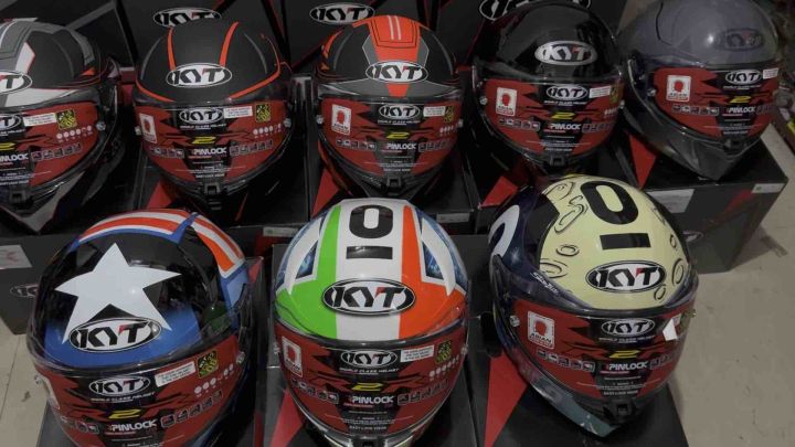 KYT R2R HELMET DUAL VISOR FOGGIA MISSANO/ FOGGIA MUGELLO / LED ...