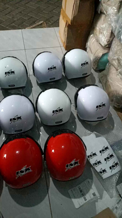 HELM INK BATMAN CX390 HALFFACE INK CLASSIC HELM INK BATMAN PUTIH ...