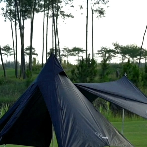 Ready stock Vidalido MS Teepee pyramid camping tent camper Black tent ...