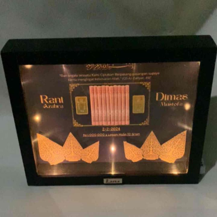 Bingkai Mahar wayang mahar javanese mahar 1 hari jadi pigura frame ...