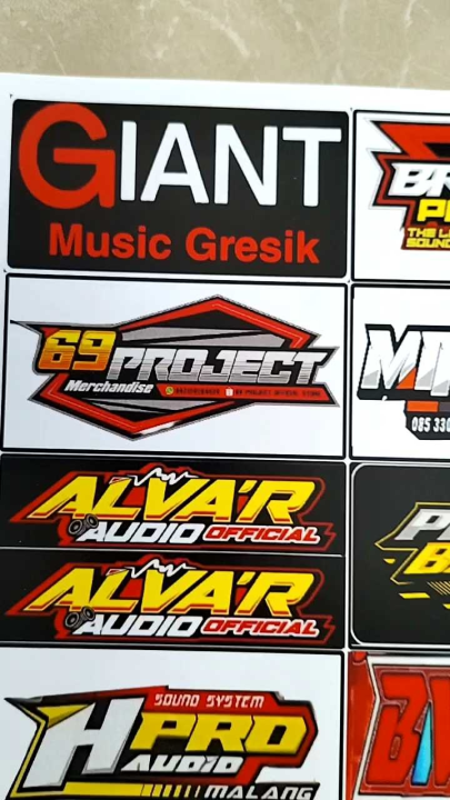 Stiker Sound | Stiker 1 Lembar | Stiker Pack Ukuran 31cmx47cm | Lazada ...