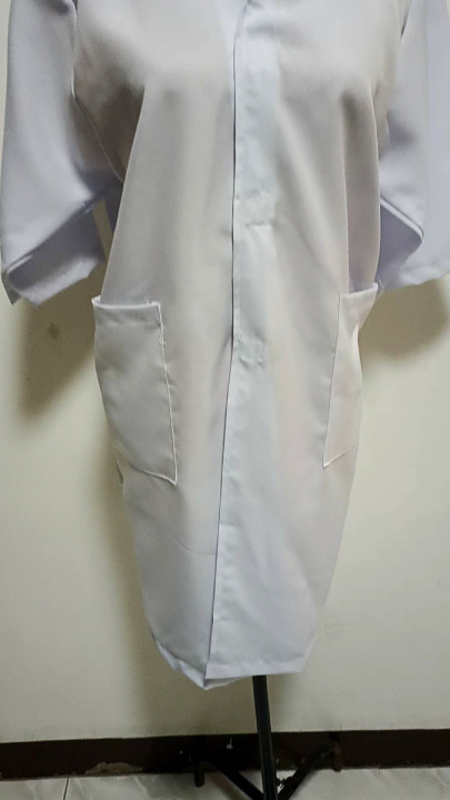 lab gown / lab coat UNISEX for nurse doctor manufacturing VELCRO ...