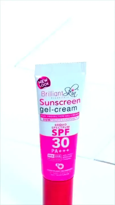 BRILLIANT SUNSCREEN GEL CREAM TOPICAL SPF30 | TINTED SPF50 PA ...