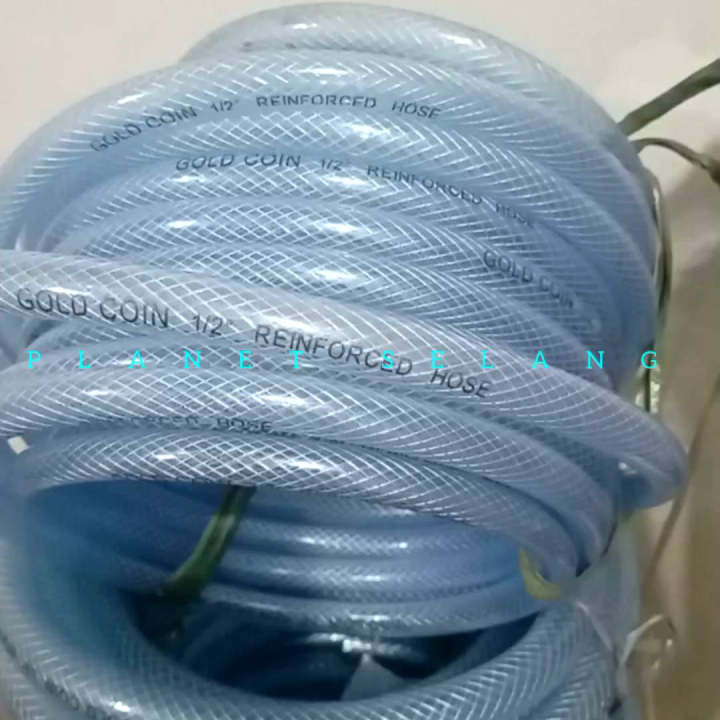 Selang Air 1/2 Inchi Tebal 2 MM 25 Meter Selang Benang Bening Murah ...