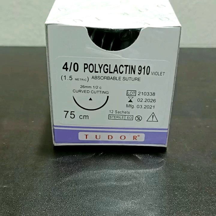 4/0 Polyglactin Absorbable Sutures Curved Cutting 12 Sachets | Lazada PH