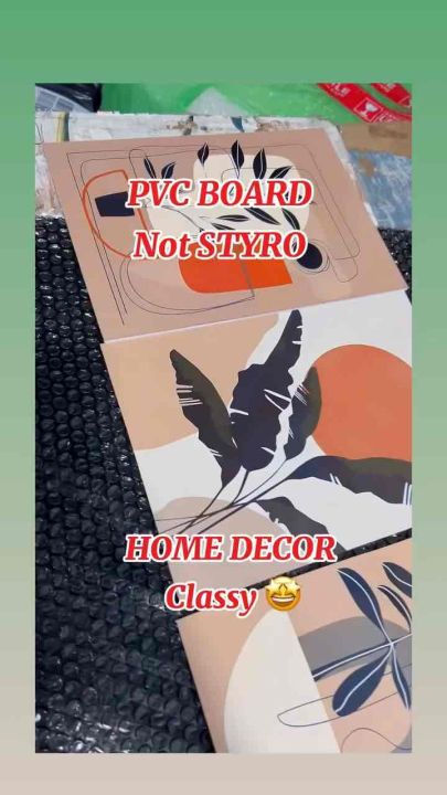 PVC BOARD MINIMALIST BOHO AND ABSTRACT HOME WALL ART DECOR NA ...