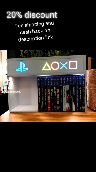 PS5 Playstation 5 cd rack with led lights | Lazada PH