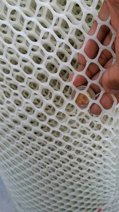 Plastic Screen Net Color WHITE 1/2 hole by 4ft height by 10 meters long ...