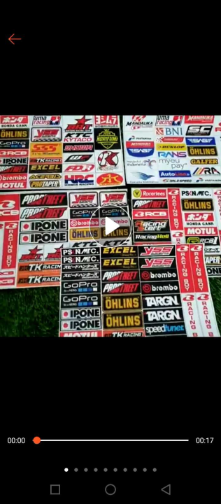 Sticker Pack Racing Stiker Motor harga perlembar | Lazada Indonesia